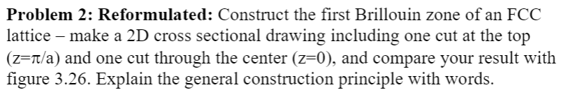 Problem 2: Reformulated: Construct the first | Chegg.com