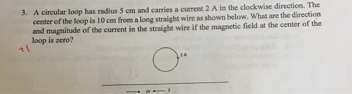 Solved A circular loop has radius 5 cm and carries a current | Chegg.com