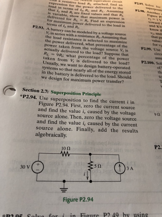 Solved P2.97. Solve tor the P298. Another Figure P Hon | Chegg.com