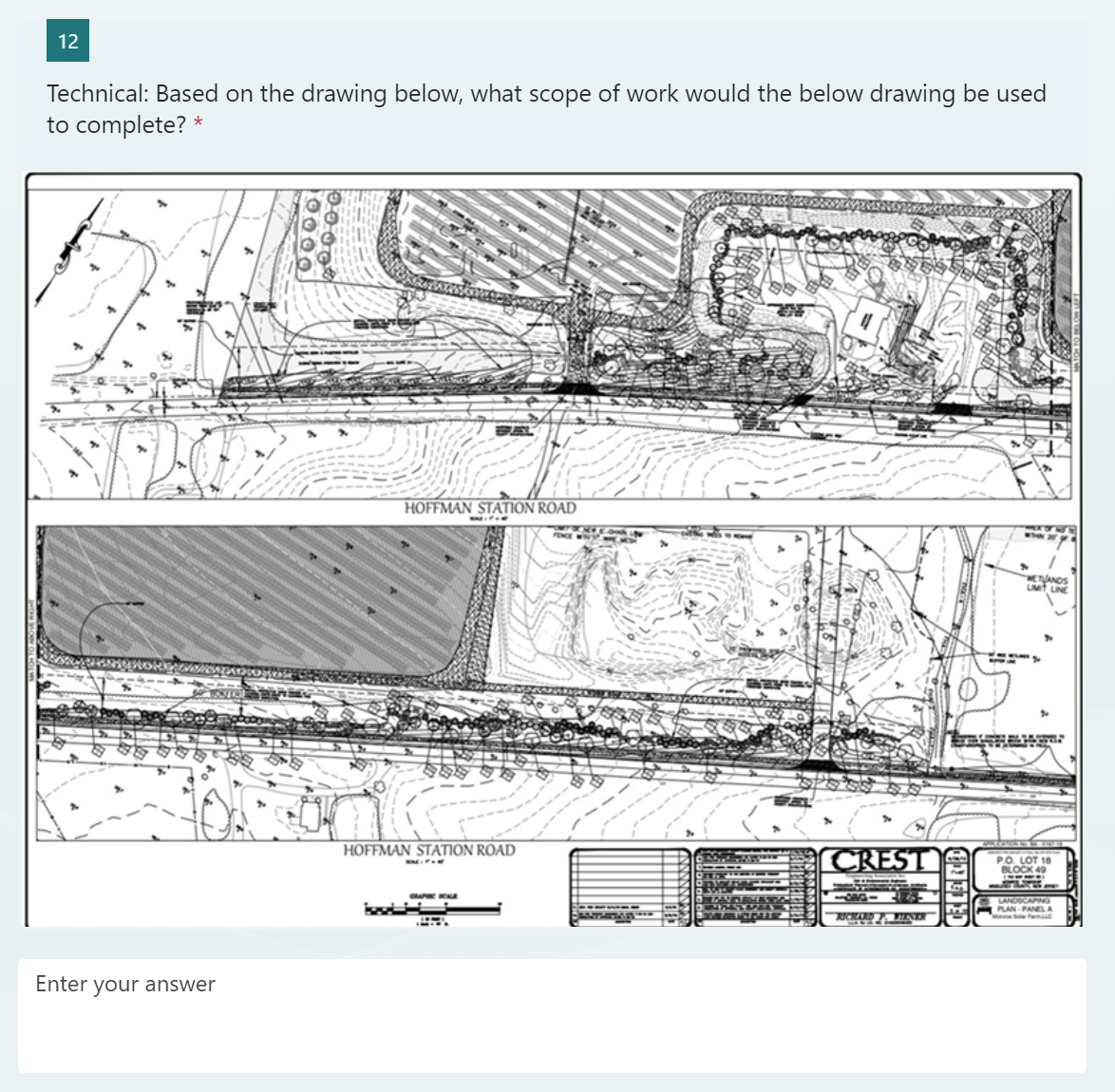 Solved 12Technical: Based on the drawing below, what scope | Chegg.com