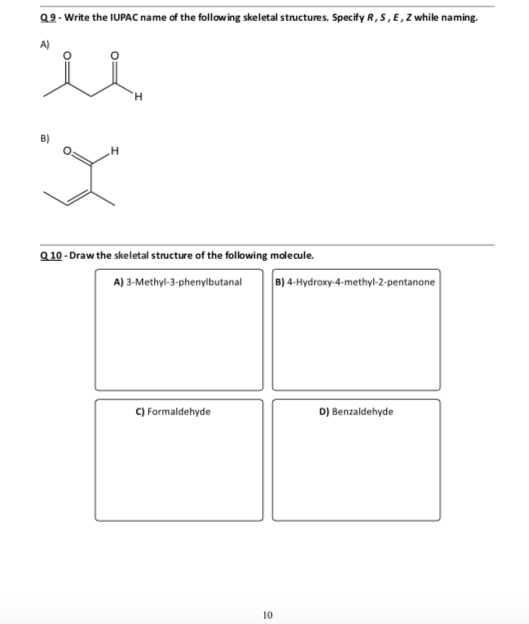Solved 29. Write the IUPAC name of the following skeletal | Chegg.com