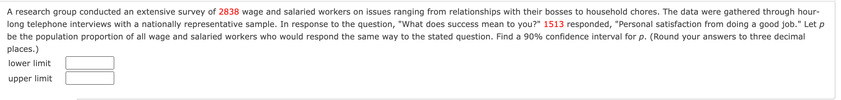 Solved places.) lower limit upper limit | Chegg.com