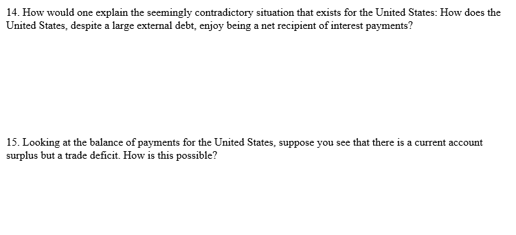 Solved 14. How would one explain the seemingly contradictory | Chegg.com