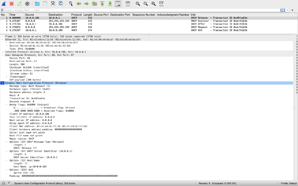 Solved b. Describe the purpose of the DHCP protocol. c. What | Chegg.com
