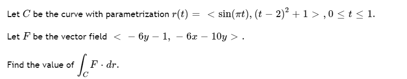 Solved Let C be the curve with parametrization r(t)