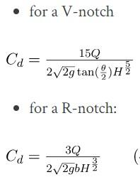 Solved Based on the theory equation to determine Cd | Chegg.com
