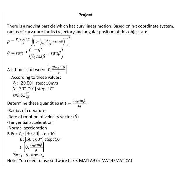 Solved There is a moving particle which has curvilinear | Chegg.com
