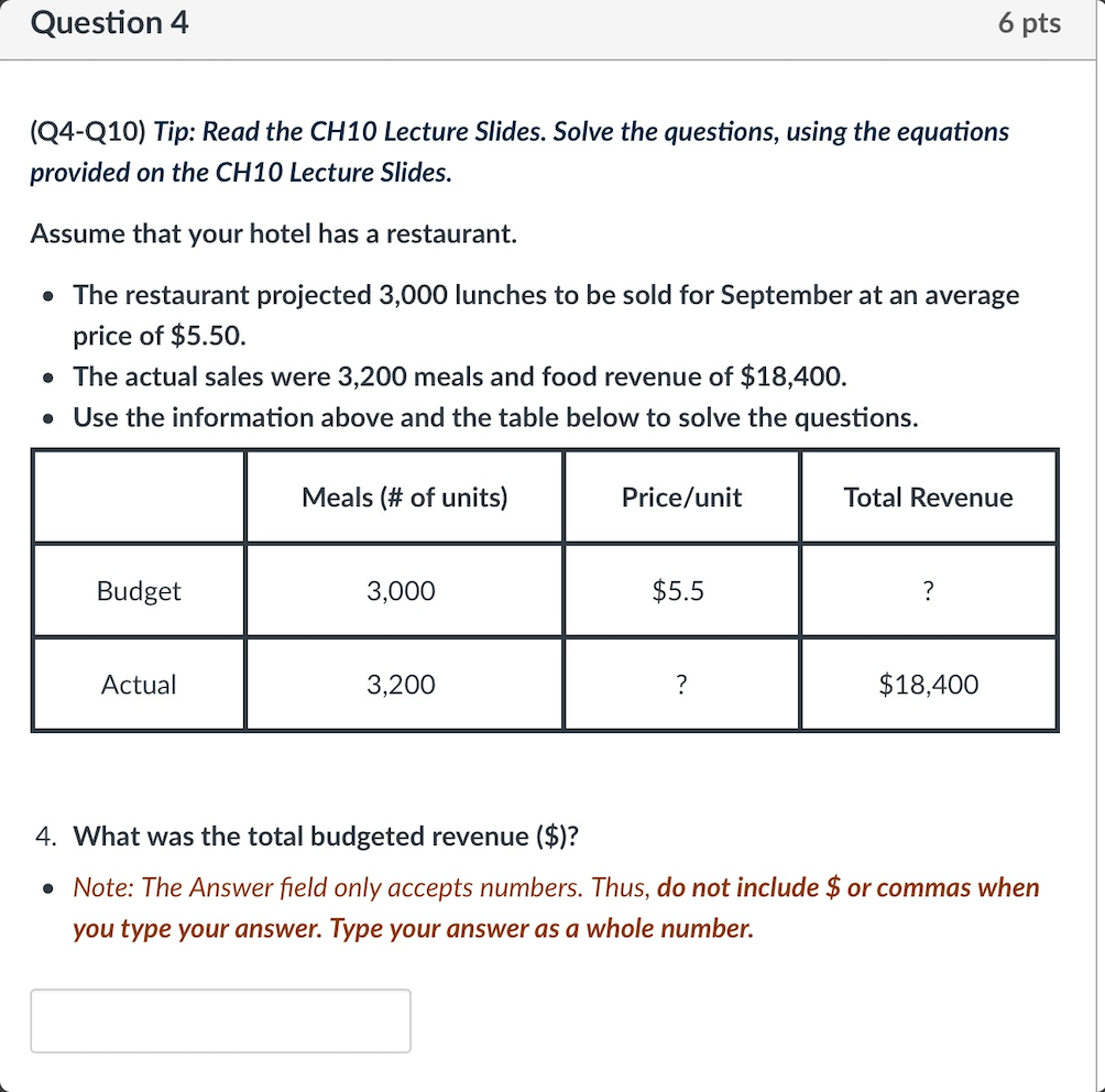 Solved (Q4-Q10) Tip: Read the CH10 Lecture Slides. Solve the | Chegg.com