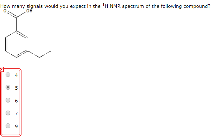 Solved How many signals would you expect in the 1H NMR | Chegg.com