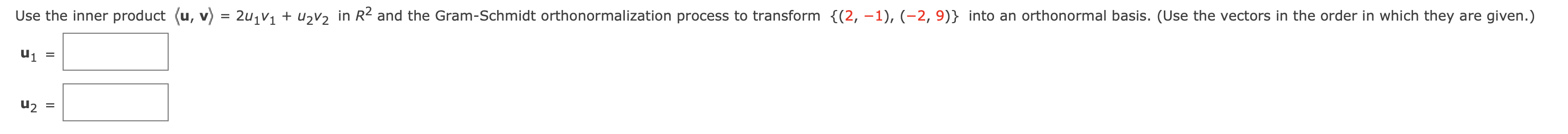 Solved u1= u2= | Chegg.com