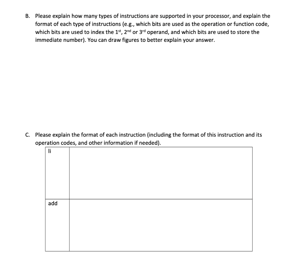 Solved Question: Build a processor in Logisim. The processor | Chegg.com
