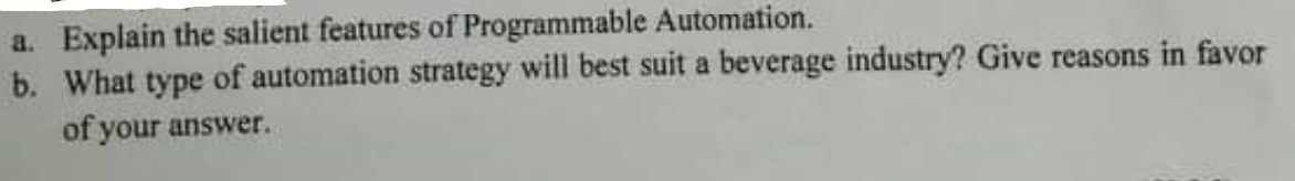 Solved a. Explain the salient features of Programmable | Chegg.com