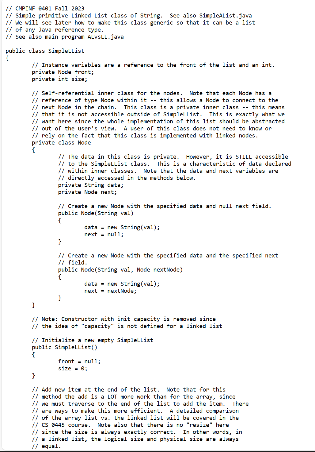 Solved NF 0401 Fall 2023 Driver program. Your modified | Chegg.com