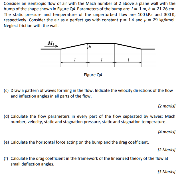 Consider an isentropic flow of air with the Mach | Chegg.com