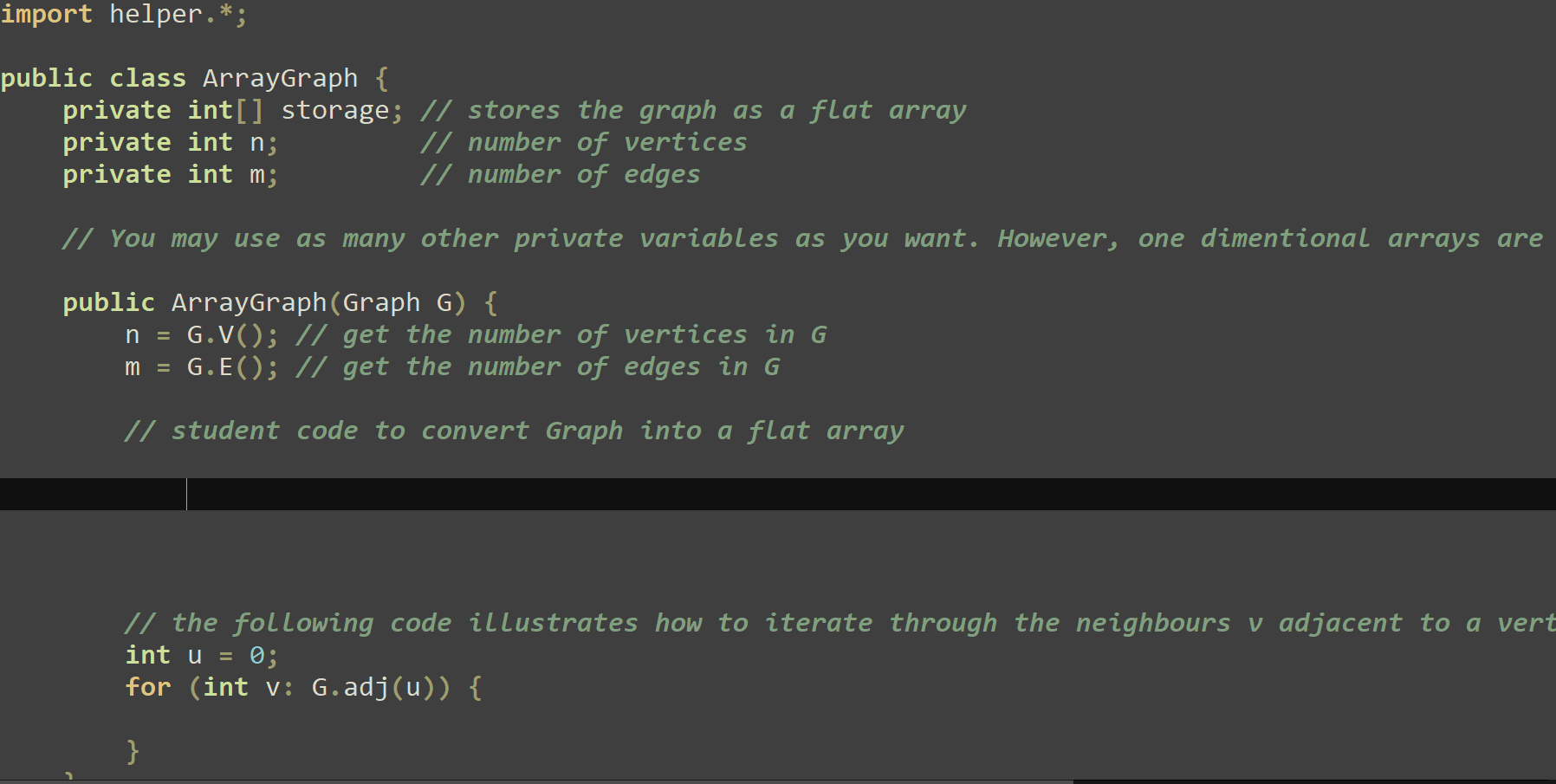 Solved public class Graph { private static final String | Chegg.com