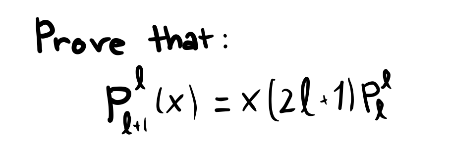 Solved Prove that: Pl+1l(x)=x(2l+1)Pll | Chegg.com