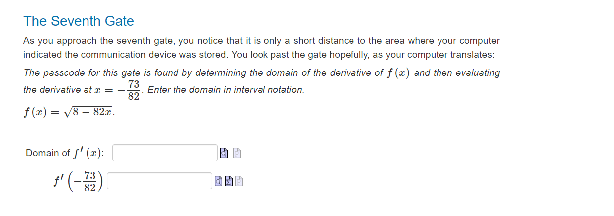 Solved The Seventh Gate As you approach the seventh gate, | Chegg.com