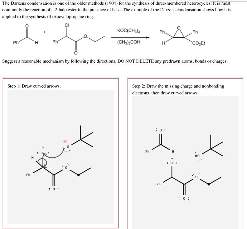 Solved The Darzens condensation is one of the older methods | Chegg.com