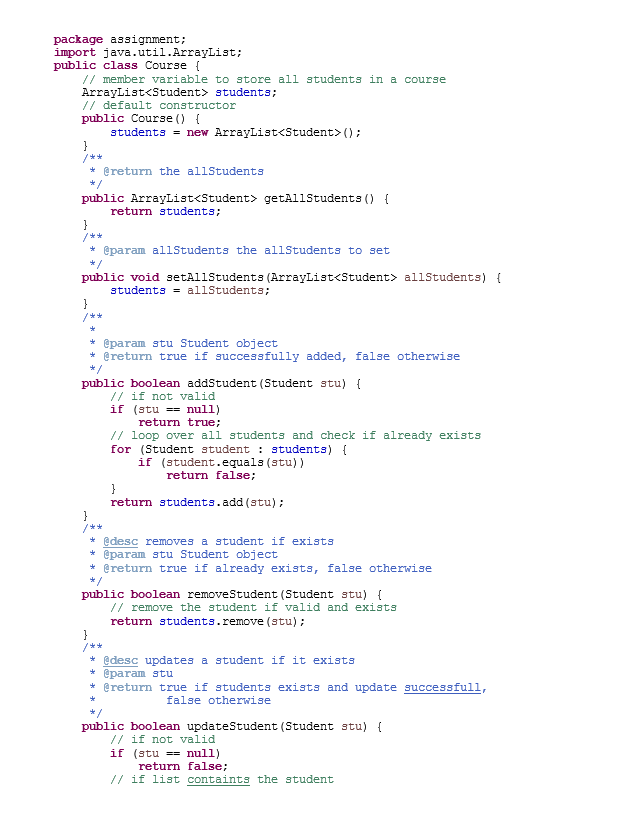 Solved Tasks - GradedCourse Class • Task 1: The Graded | Chegg.com