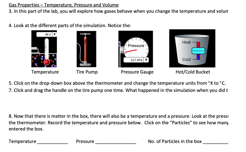 Gas Properties - Temperature, Pressure and Volume 3. | Chegg.com