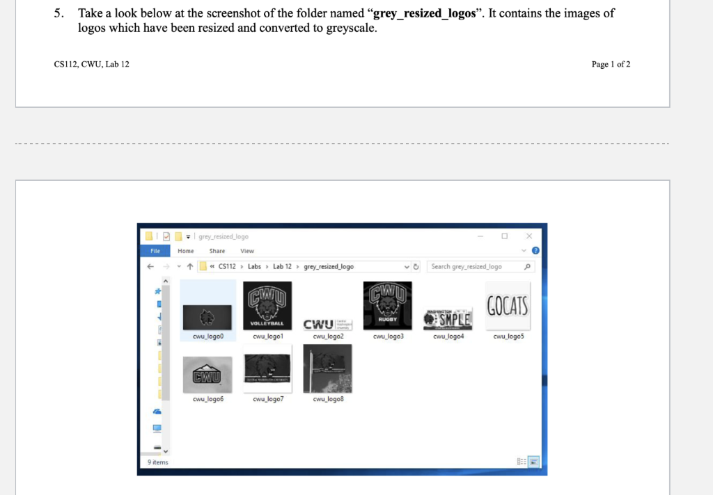 Solved I. Modifying Images For this programming task you | Chegg.com