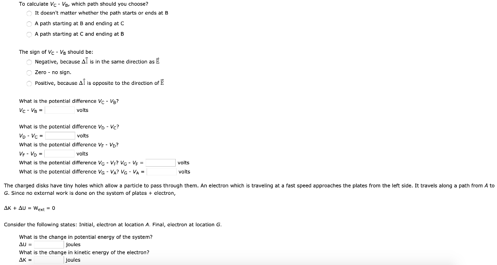 Solved To calculate Vc VB, which path should you choose? | Chegg.com