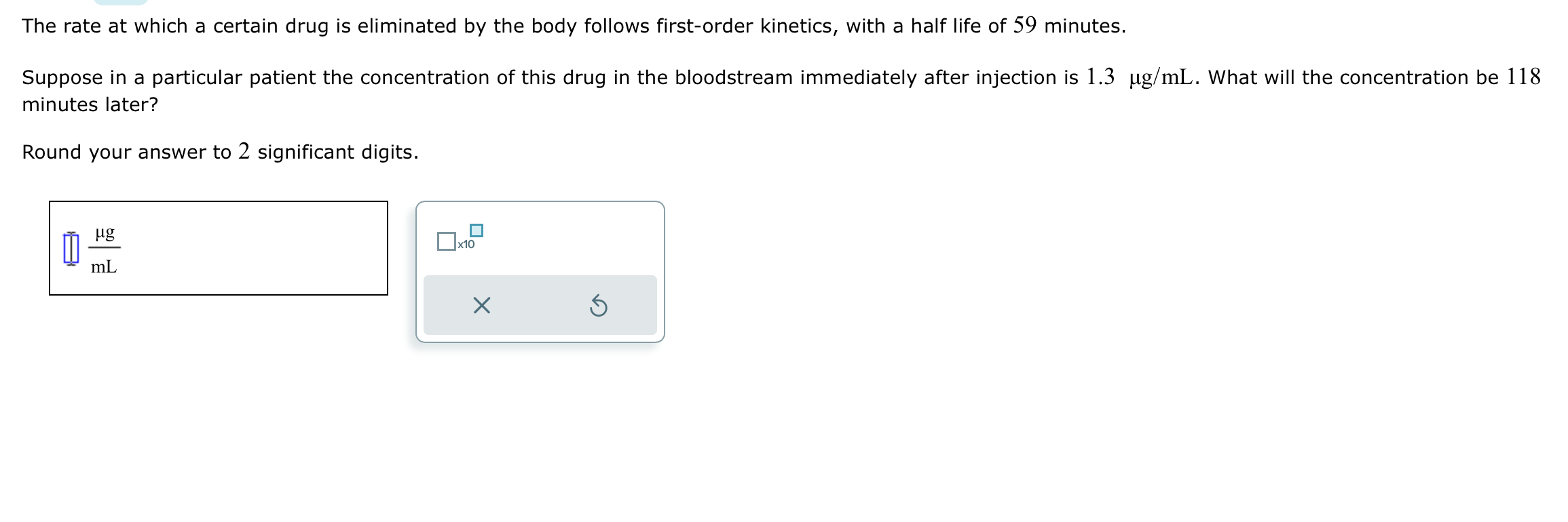 solved-the-rate-at-which-a-certain-drug-is-eliminated-by-the-chegg