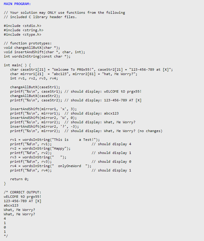 Solved Q3. Write a c function with the following prototype: | Chegg.com