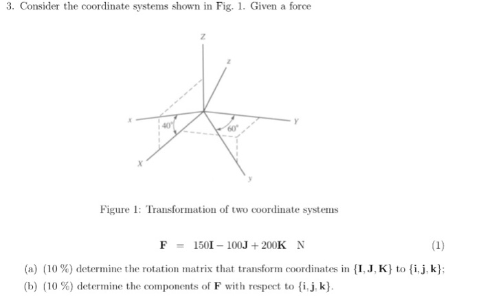Solved (a)determine the rotation matrix that transform | Chegg.com