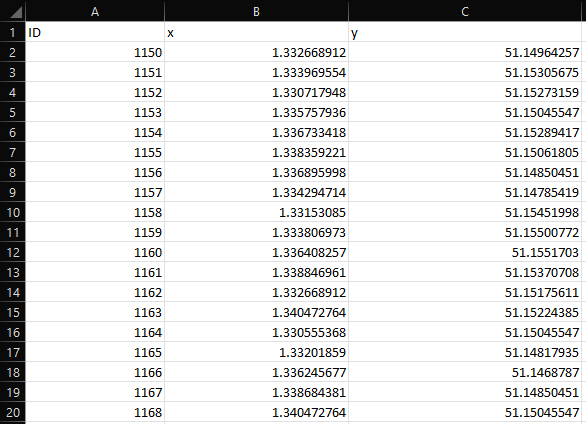 The file "density_data.csv" contains x−y coordinates | Chegg.com