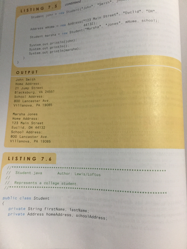 Solved Write a class called course that represents a Course | Chegg.com