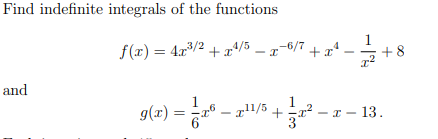 Solved Find indefinite integrals of the functions | Chegg.com