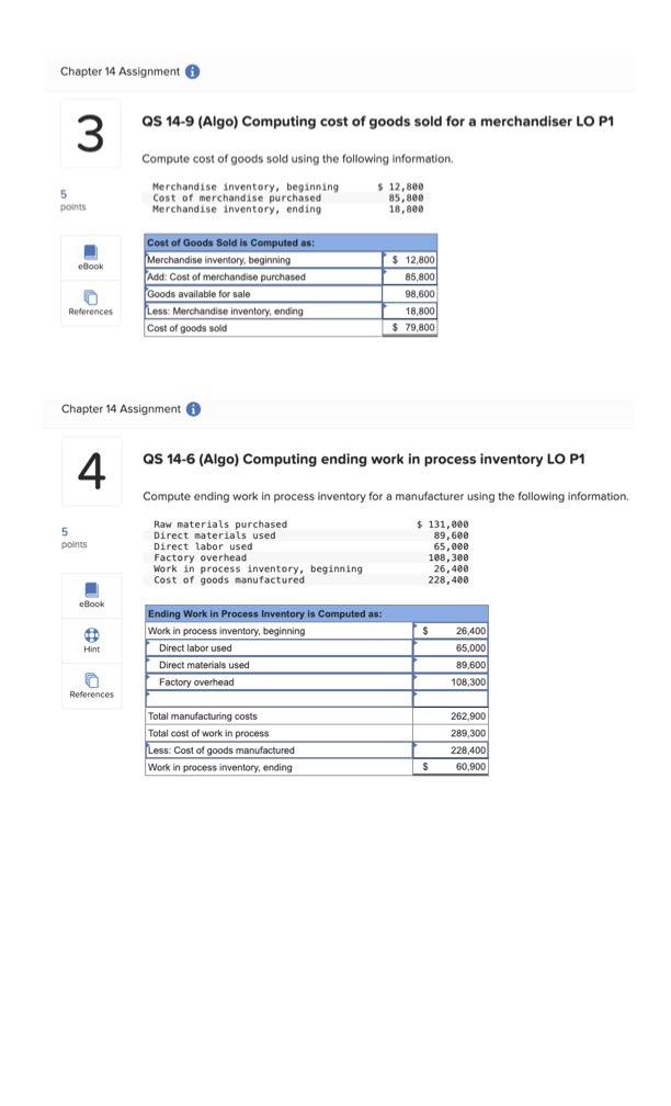 Solved OS 14-9 (Algo) Computing cost of goods sold for a | Chegg.com