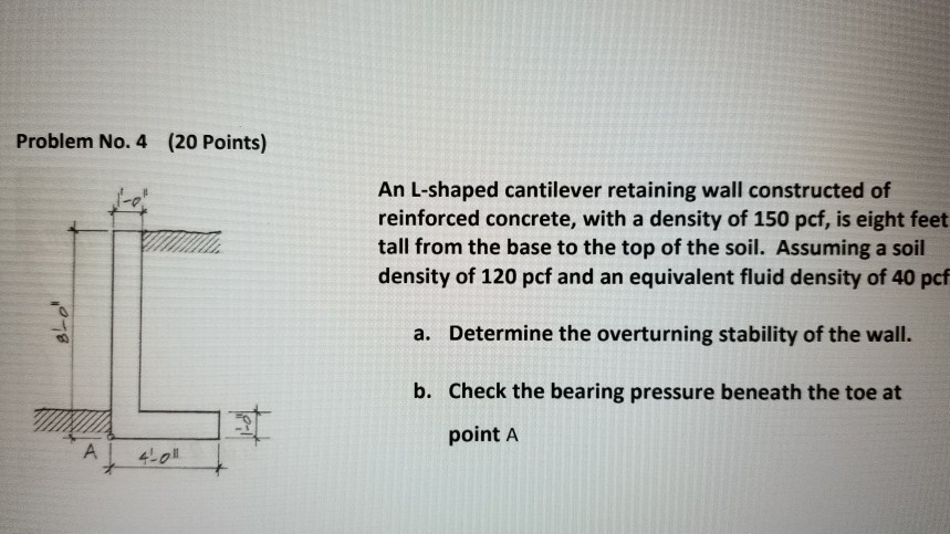 Solved Problem No. 4 (20 Points) An L-shaped cantilever | Chegg.com