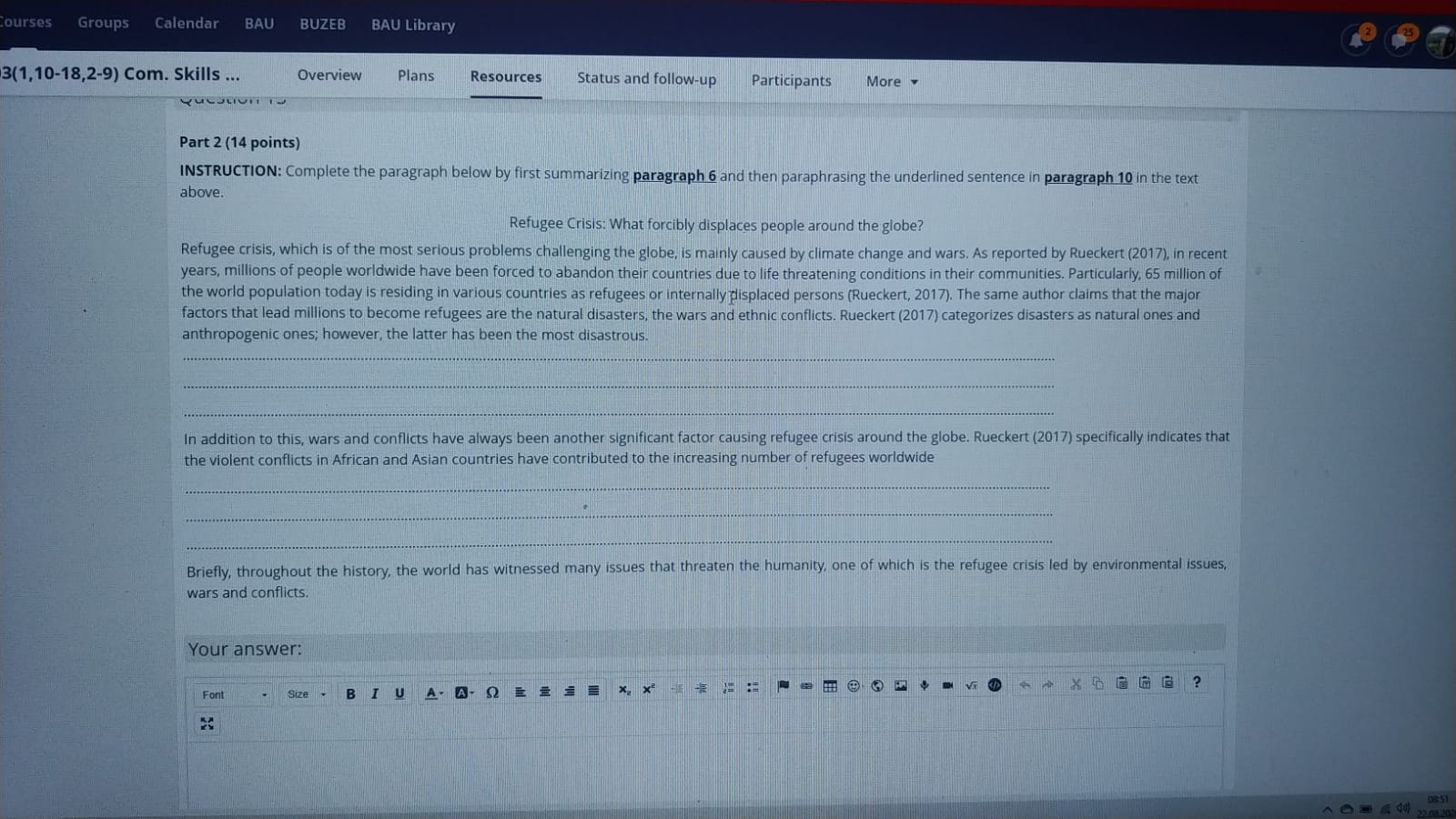 Solved Reasons Why People Become Refugees by Phineas | Chegg.com