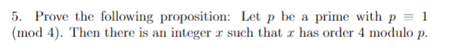 Solved 5. Prove the following proposition: Let p be a prime | Chegg.com