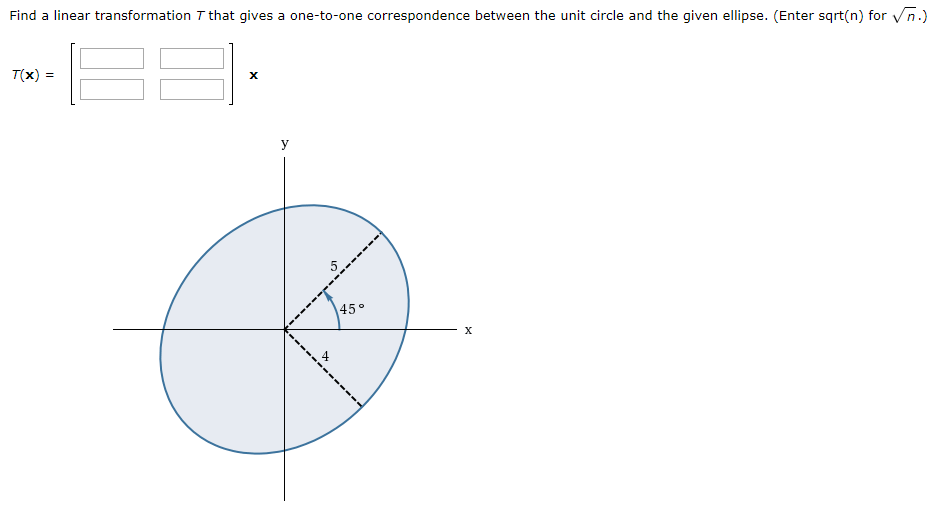 Solved Find a linear transformation T that gives a | Chegg.com
