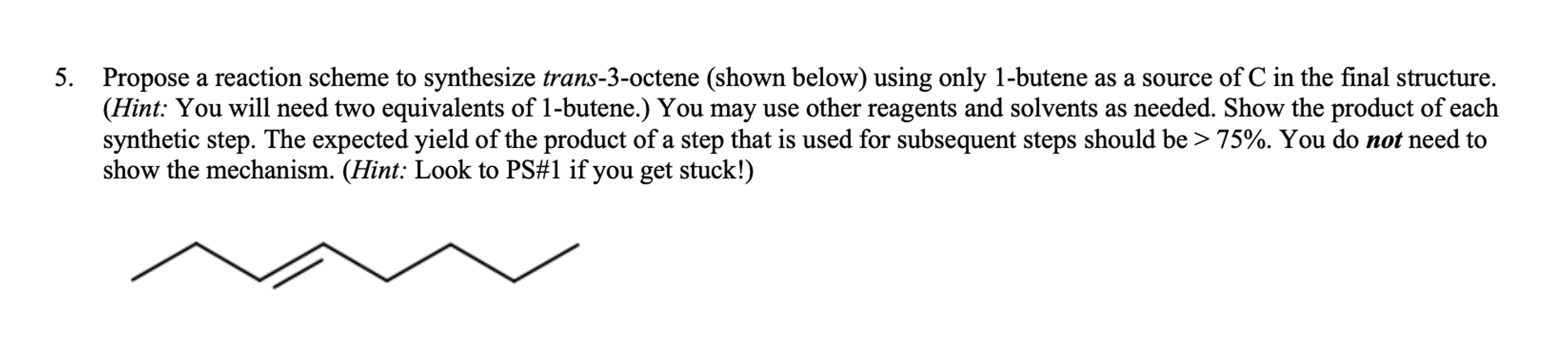 Solved Propose a reaction scheme to synthesize | Chegg.com