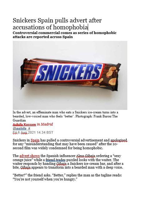 Snickers Ad Youre Not Yourself