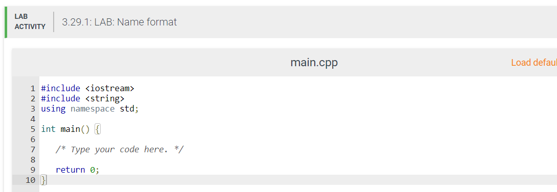 Solved If the input has the form: firstName lastName the | Chegg.com