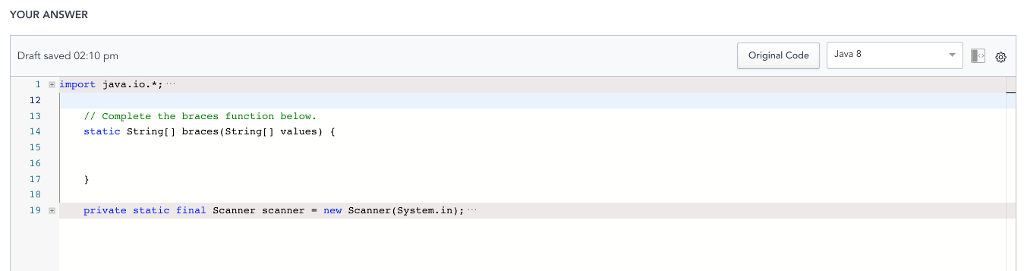 Solved Braces You are designing a compiler for a C++ program | Chegg.com