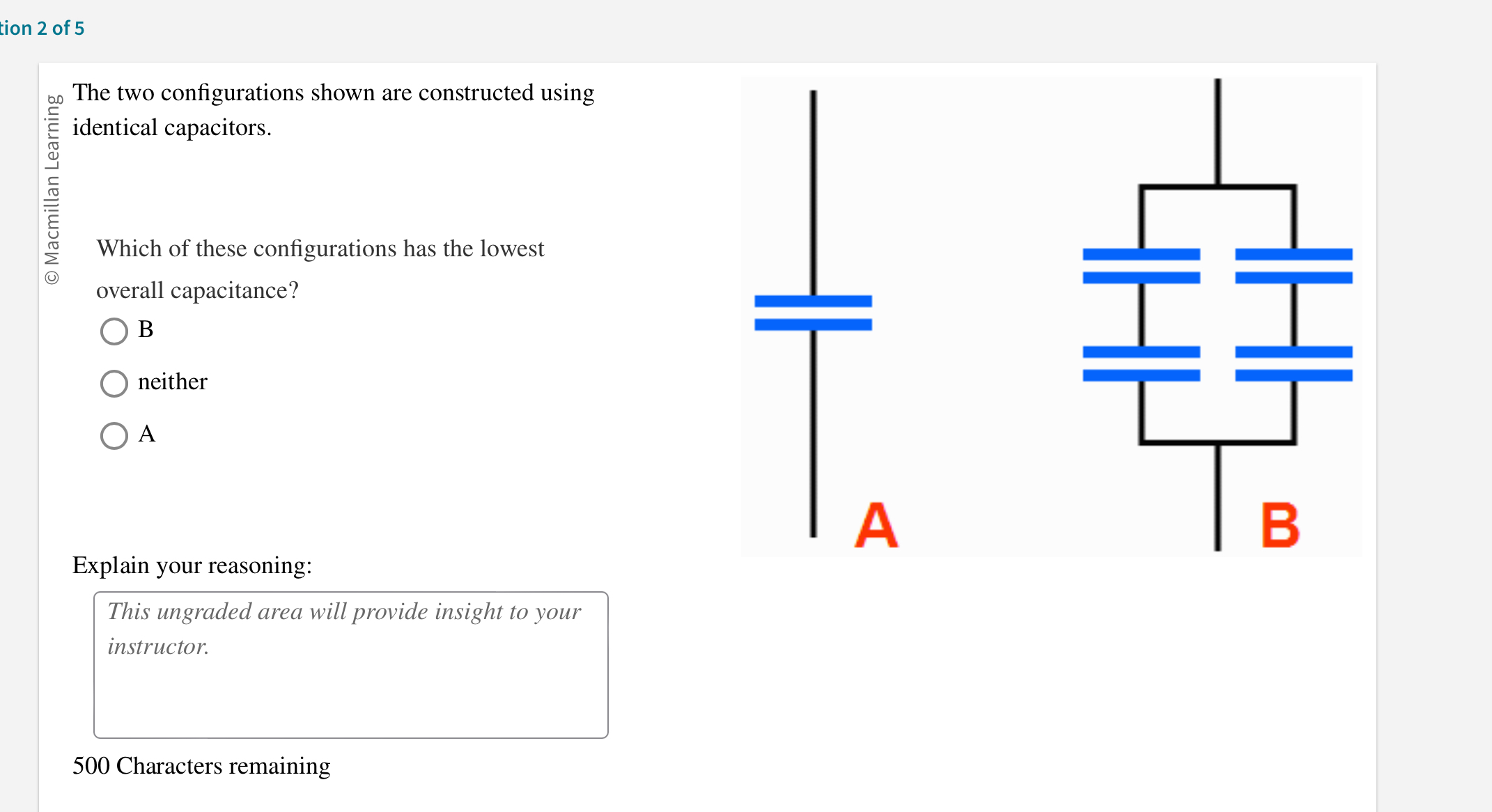 Solved tion 2 ﻿of 5bo The two configurations shown are | Chegg.com
