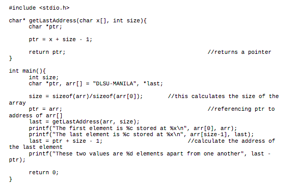 Solved Try to understand why the value of the last element | Chegg.com