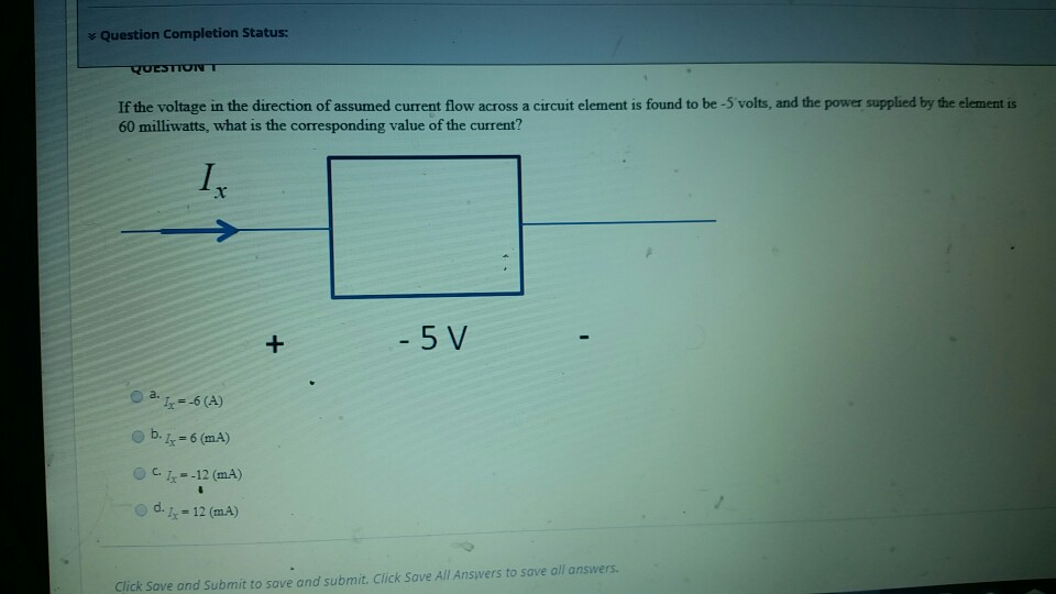 Solved s Question Completion Status: If the voltage in the | Chegg.com