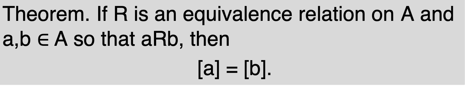 Solved Theorem. If R is an equivalence relation on A and | Chegg.com