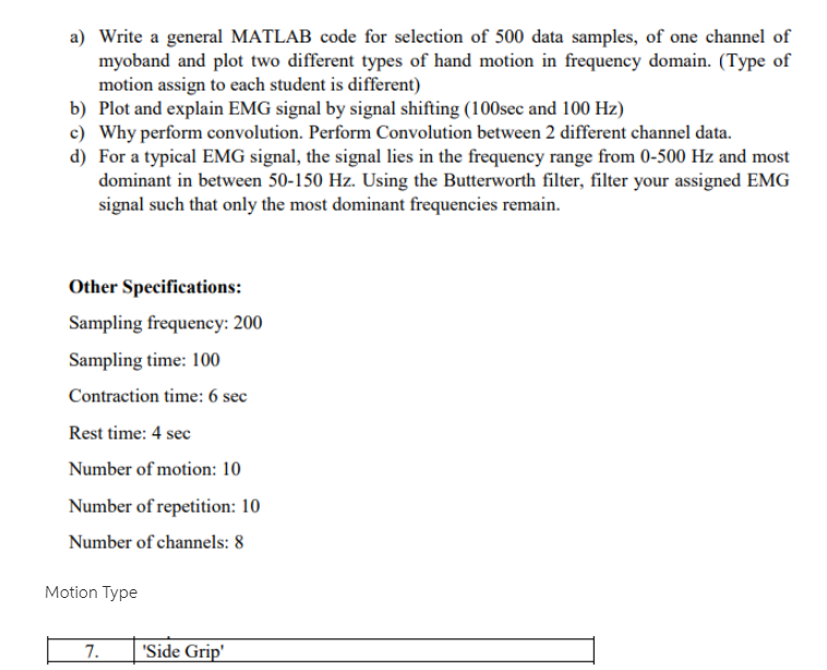 Solved a) Write a general MATLAB code for selection of 500 | Chegg.com