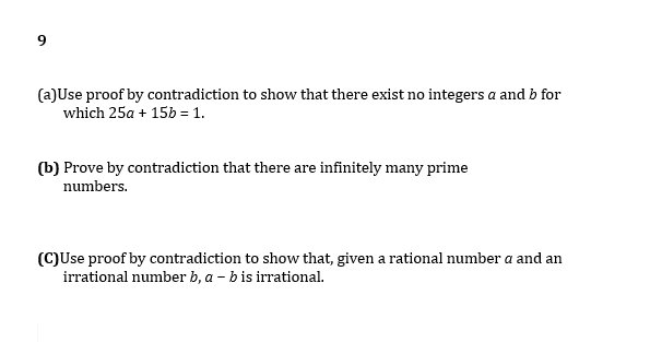 Solved (a)Use proof by contradiction to show that there | Chegg.com