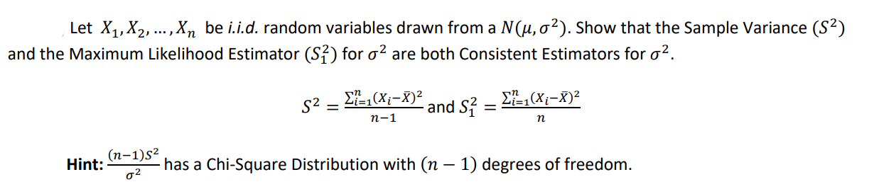 Let X1,X2,…,Xn be i.i.d. random variables drawn from | Chegg.com