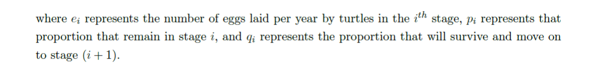 Lefkovitch Matrix Models Unlike Leslie matrix models, | Chegg.com