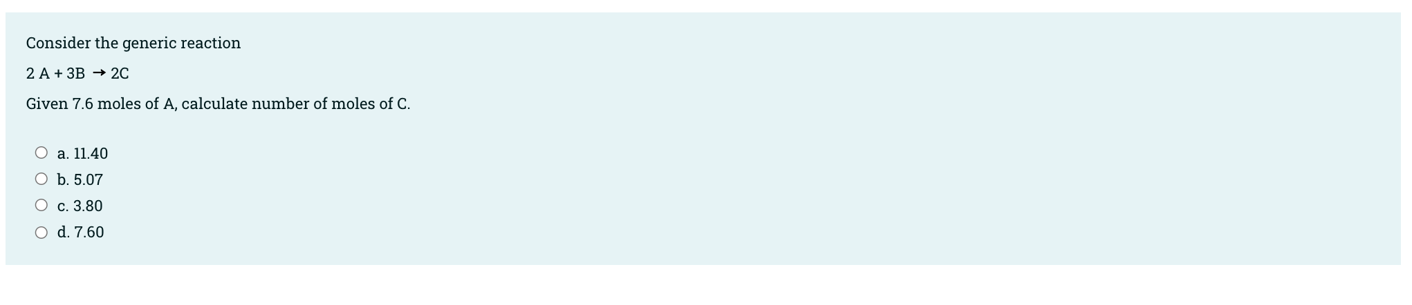 Solved Consider the generic complete reaction 2 A + 3 B → 2C | Chegg.com